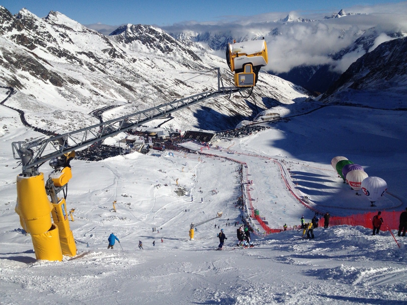 Artificial snow systems are being modernized on the slopes of the ski ...
